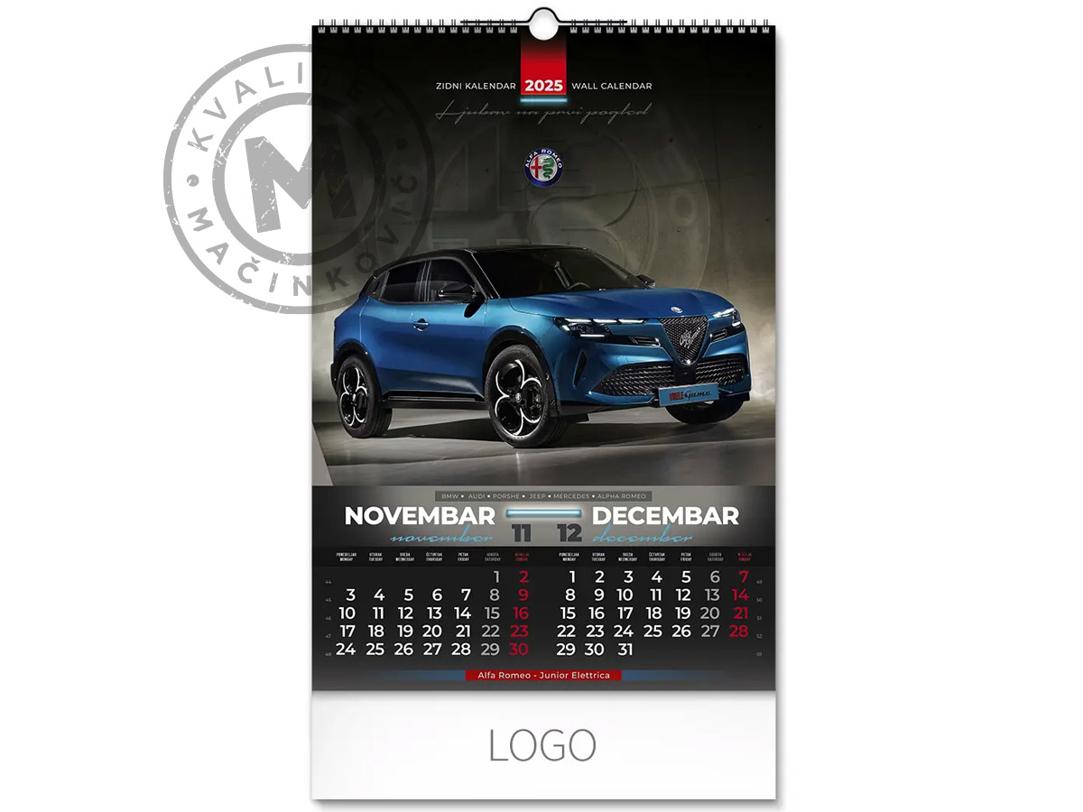 Wall Calendar, Hot Tires | Štamparija Mačinković