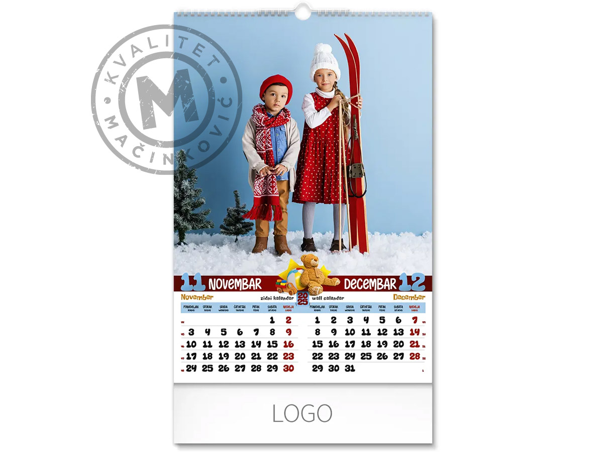 Wall calendars, Kids | Štamparija Mačinković