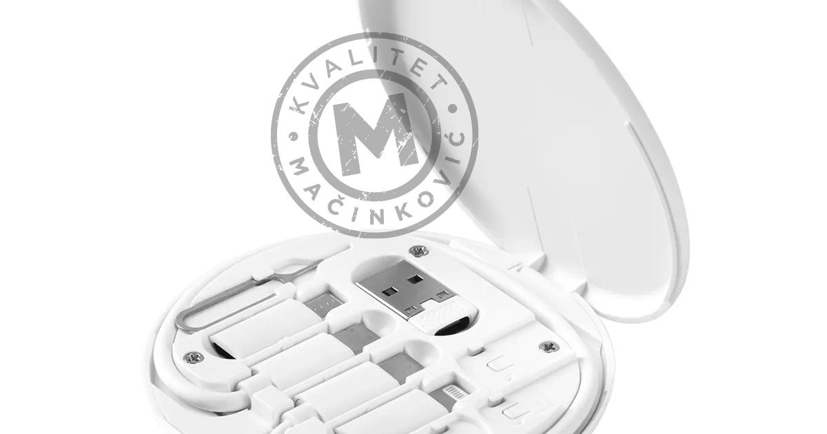 Cable and adapters in plastic box, Stock | Štamparija Mačinković